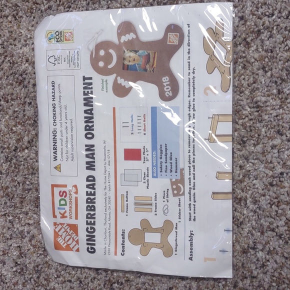 The Home Depot | Other | The Home Depot Kids Workshops Gingerbread Man ...